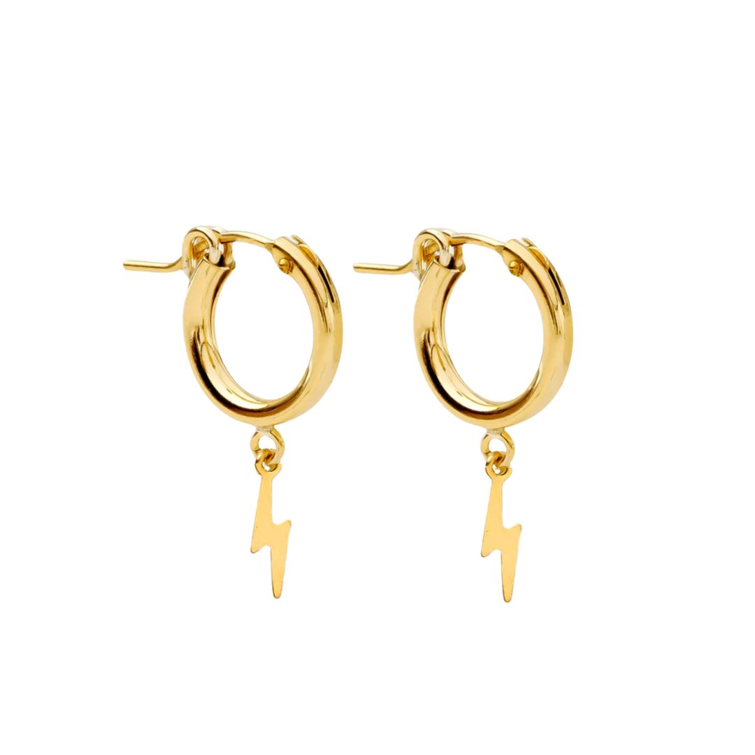 Lightning huggie earrings store