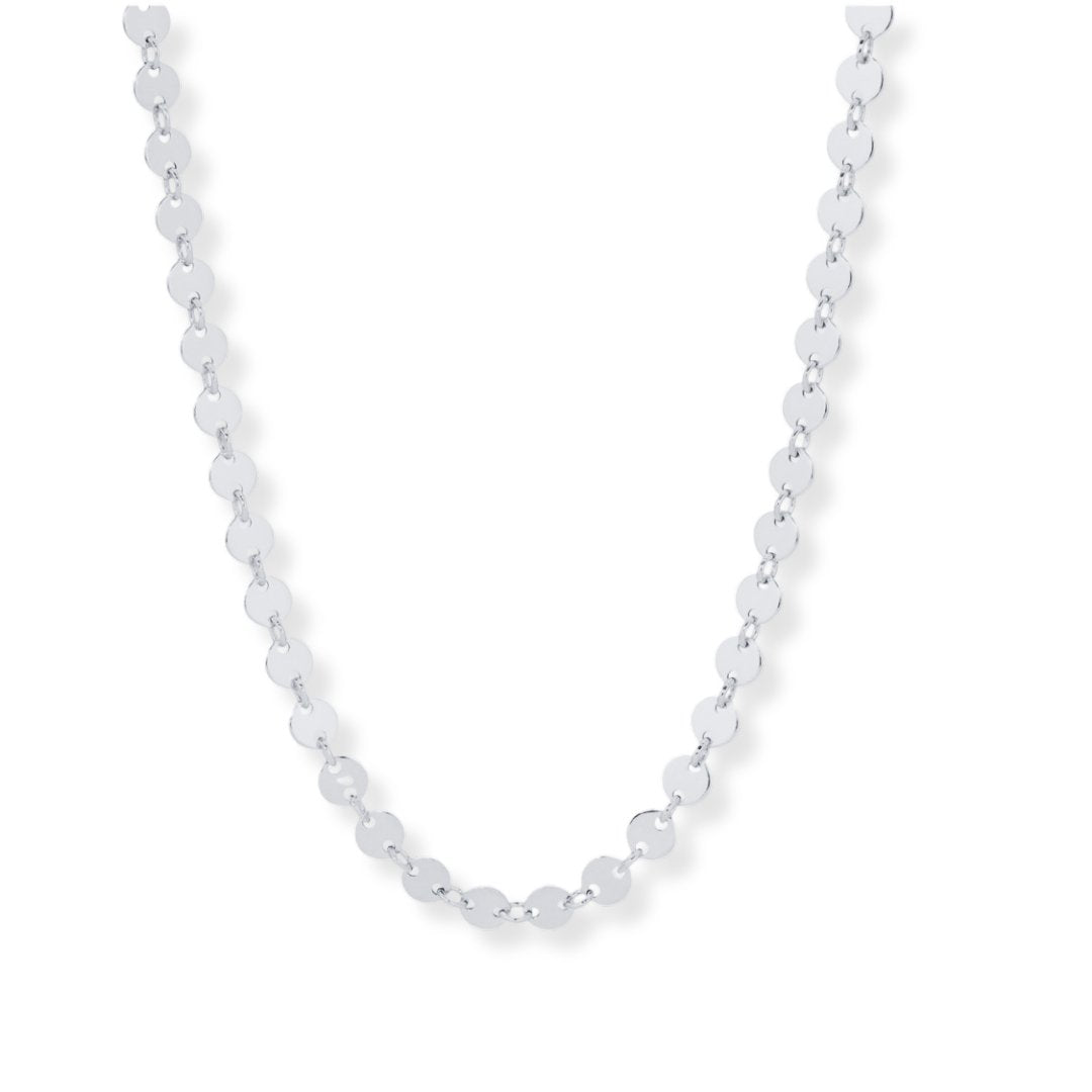 Shimmer Disc Necklace | Delicate Gold Disc Necklace – Le Serey
